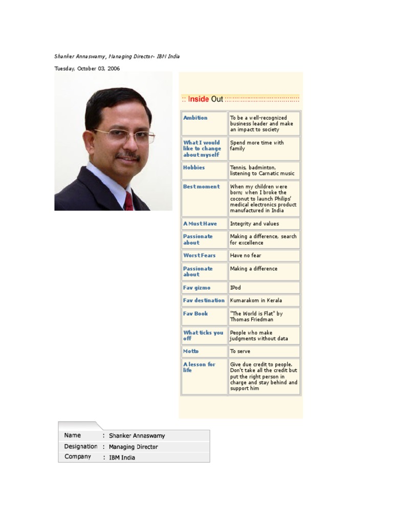 Business Leaders Profiles | Download Free PDF | Ibm | Business