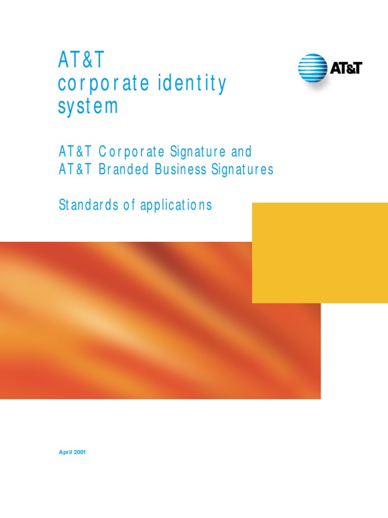 AT&T - Corporate Identity | PDF | Typography | Brand