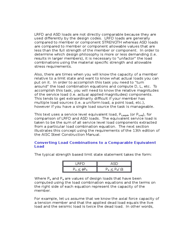 Load Resistant Factor Design | Download Free PDF | Strength Of ...