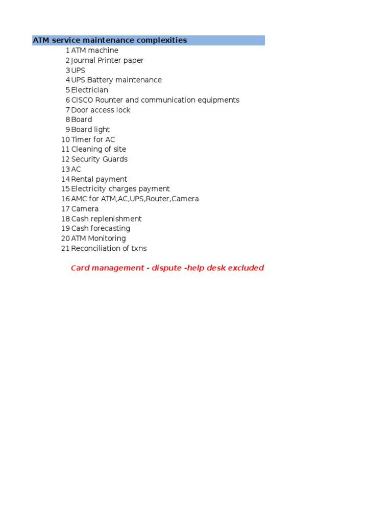 ATM Service Maintenance Guide | PDF