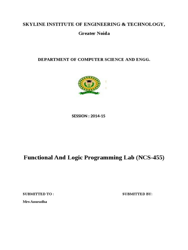 Functional and Logic Programming | PDF | C (Programming Language ...