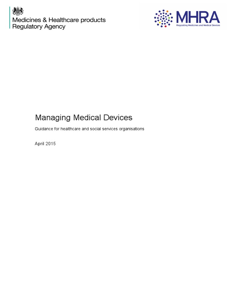 Managing Medical Devices: April 2015 | PDF | Medical Device | Usability
