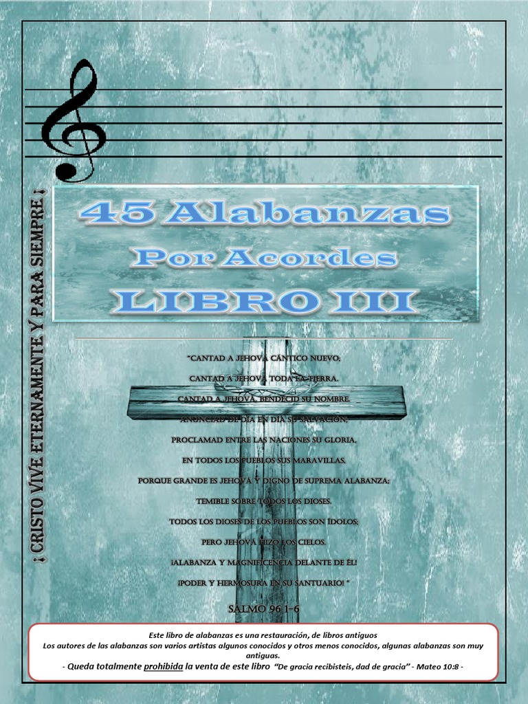 Himnario 45 Alabanzas Por Acorde Libro III | Acorde (Música) | Cristo ...