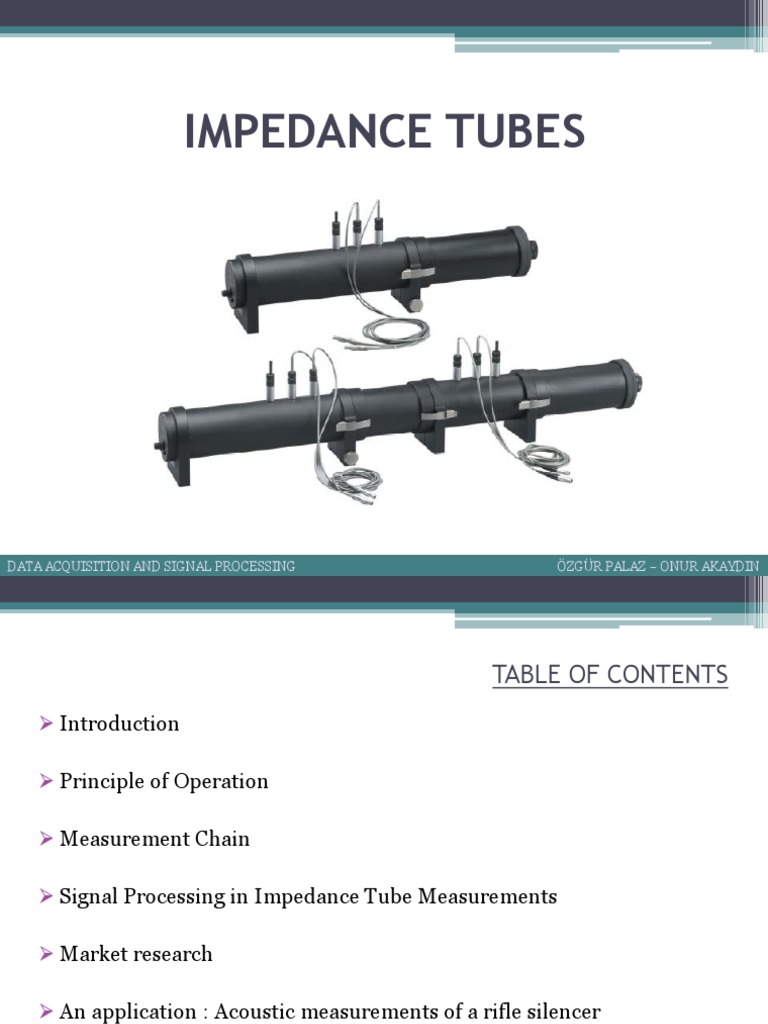 Impedance Tubes | Waves | Signal (Electrical Engineering)