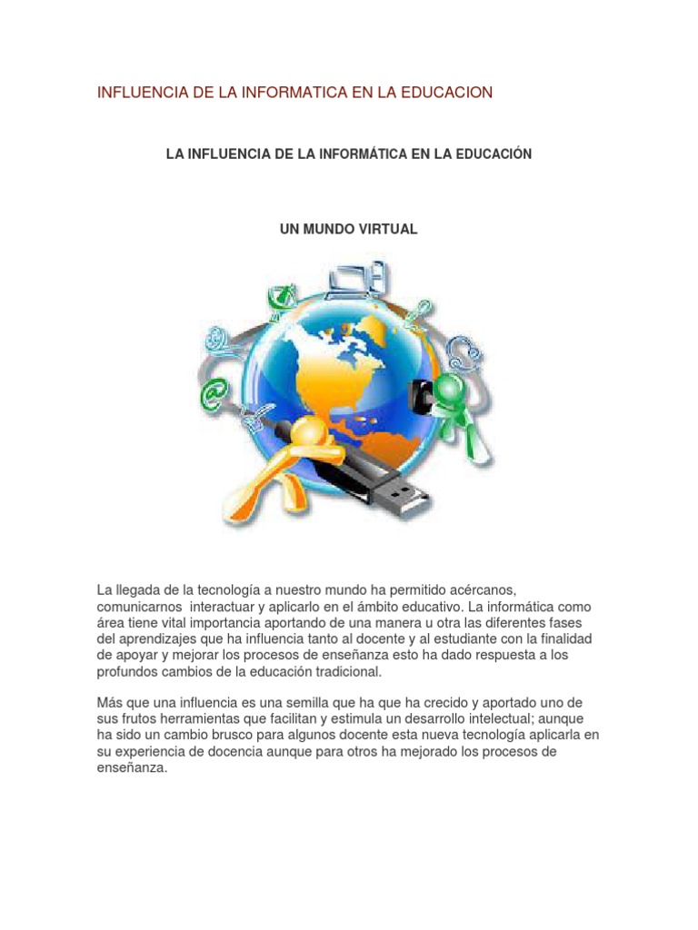 Informática en La Educacion | PDF | Hardware de la computadora ...