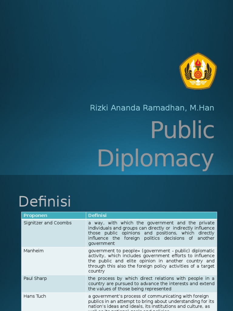 Public Diplomacy | Public Diplomacy | Diplomacy