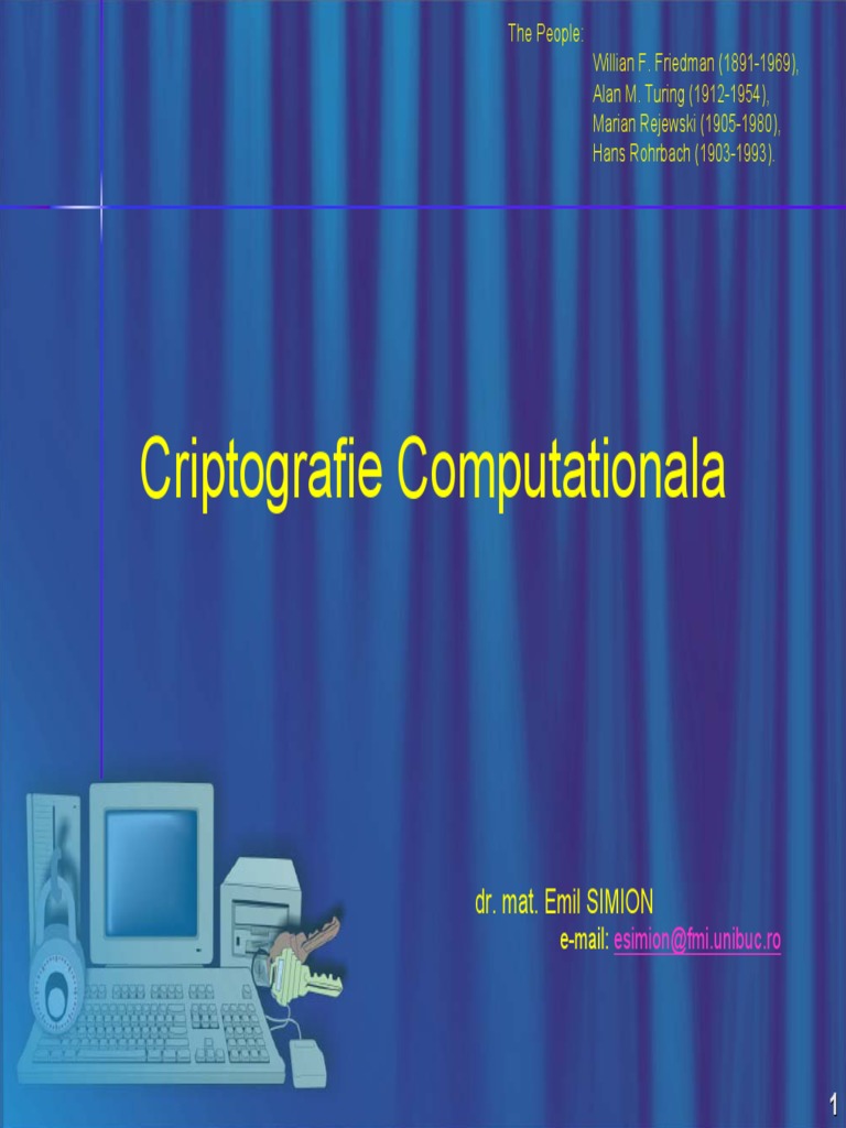 IDD Prezentari Criptografie Si Securitate PDF | PDF