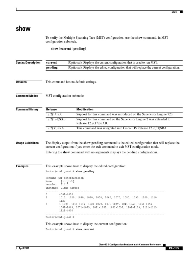 Show Commands | PDF | Flash Memory | Command Line Interface