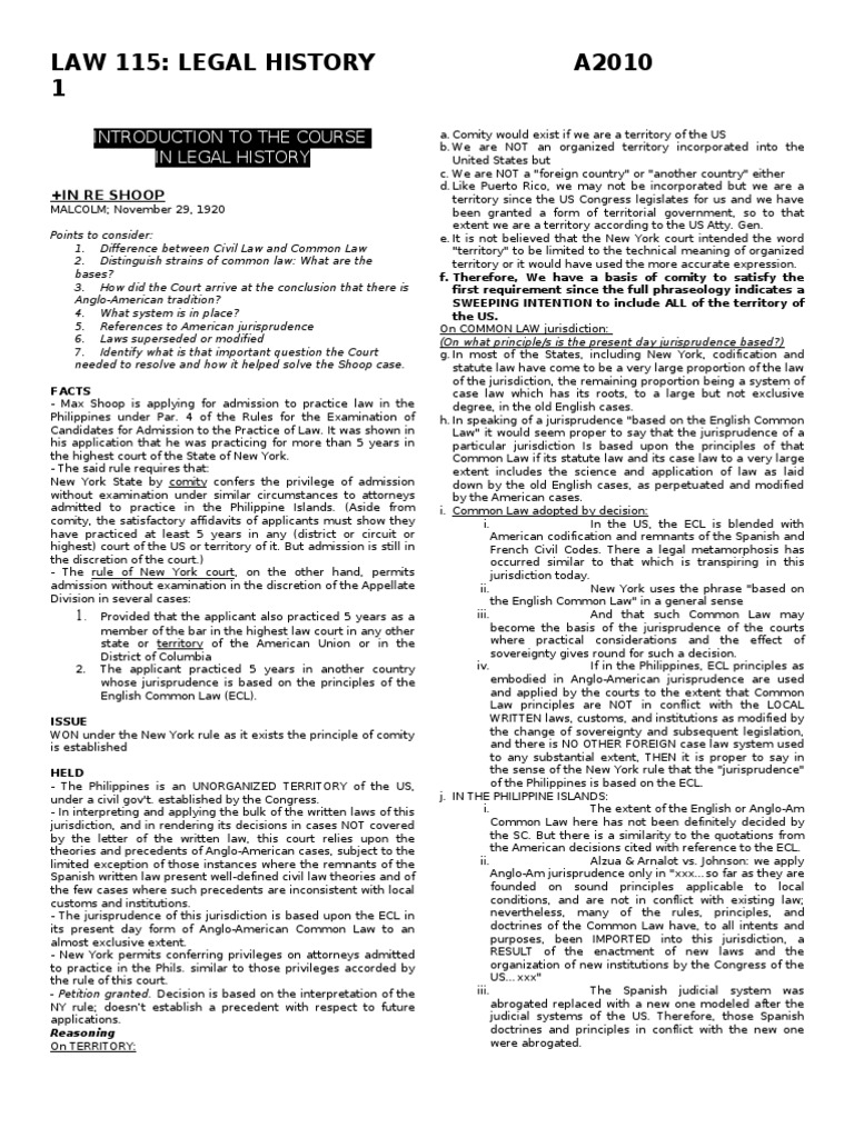 Legal History Digest | PDF | Annulment | Common Law