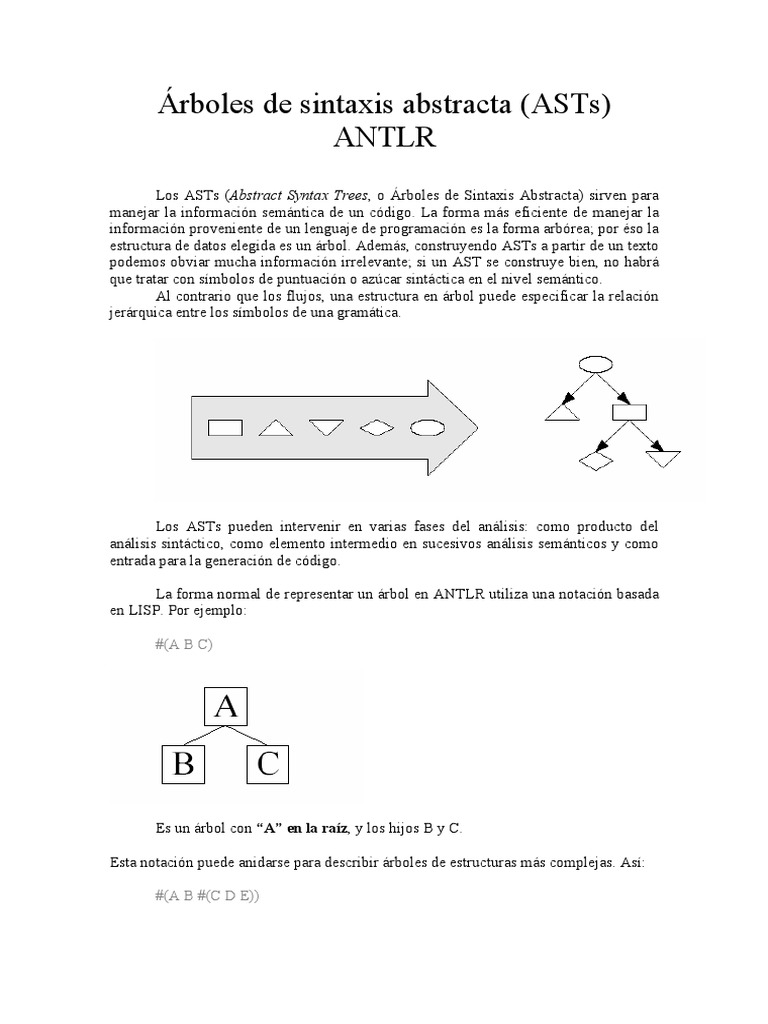 Arboles de Sintaxis Abstracta | PDF | Analizando | Sintaxis (Lógica)