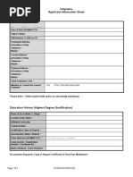 Employee Joining Form: Personal Details | PDF