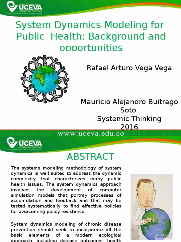 Systems Dynamics Modeling For Public Health: Background and ...