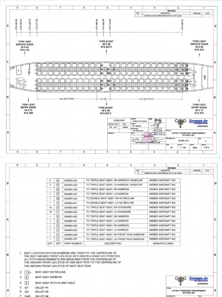 Airbus A320 Passenger Seating Layout | PDF