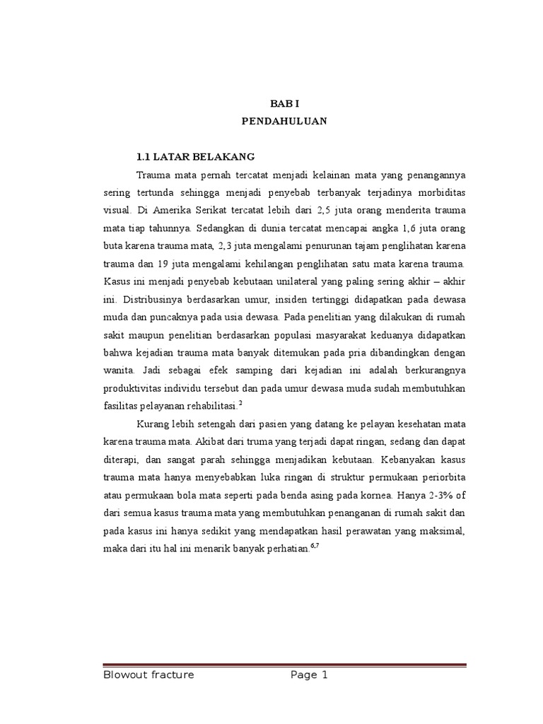 Fraktur Orbita | PDF