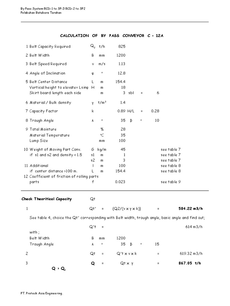 Belt Selection Calculation | PDF | Belt (Mechanical) | Gear