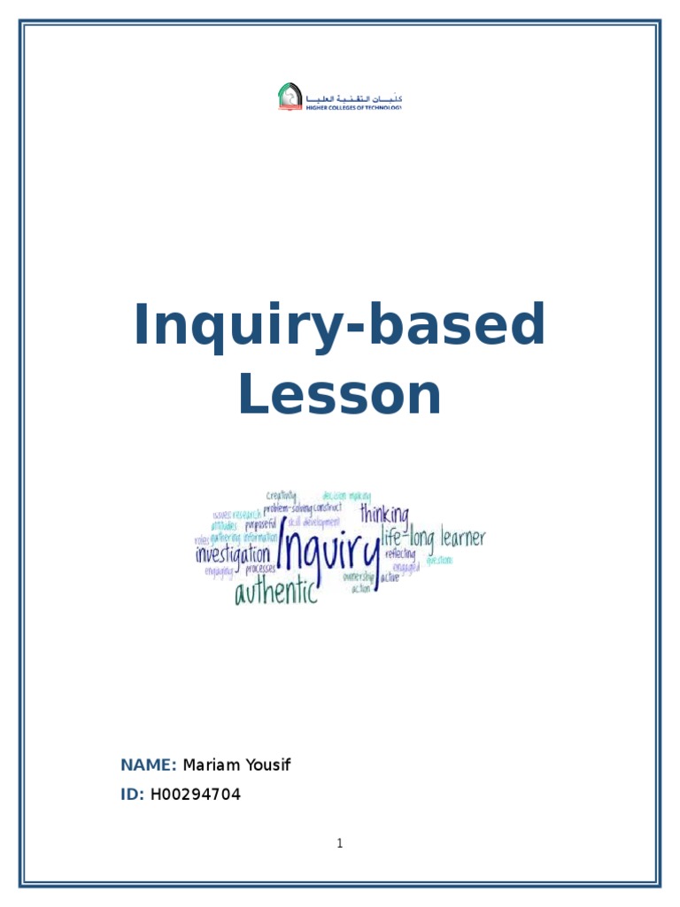 Inquiry-Based Learning: The 5E Model | PDF