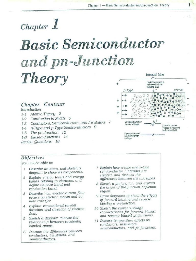 Basic Semiconductor Theory | PDF | P–N Junction | Diode