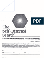 The Self-Directed Search | PDF | Counseling Psychology | Psychometrics