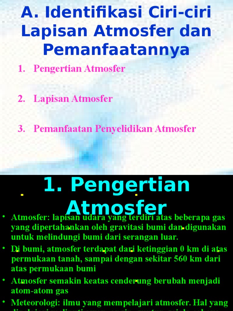 Ciri dan Pemanfaatan Lapisan Atmosfer | PDF | Ilmu Sosial | Sains & Matematika