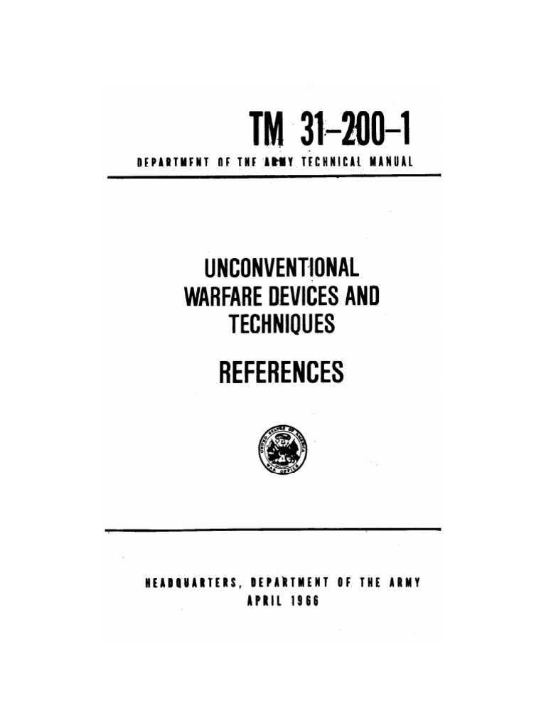 TM 31-200-1 Unconventional Warfare Devices and Techniques - References ...