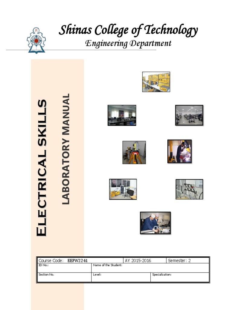 Electrical Skills Lab Manual | Download Free PDF | Building Engineering ...