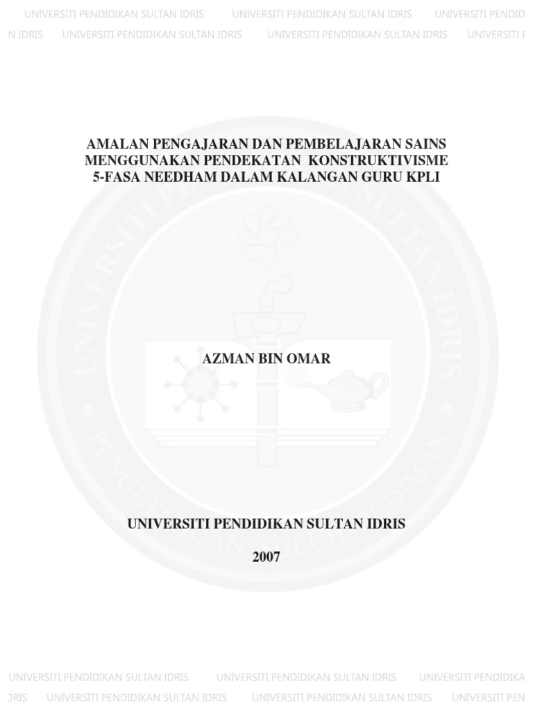 Amalan Pengajaran Dan Pembelajaran Sains Menggunakan Pendekatan ...