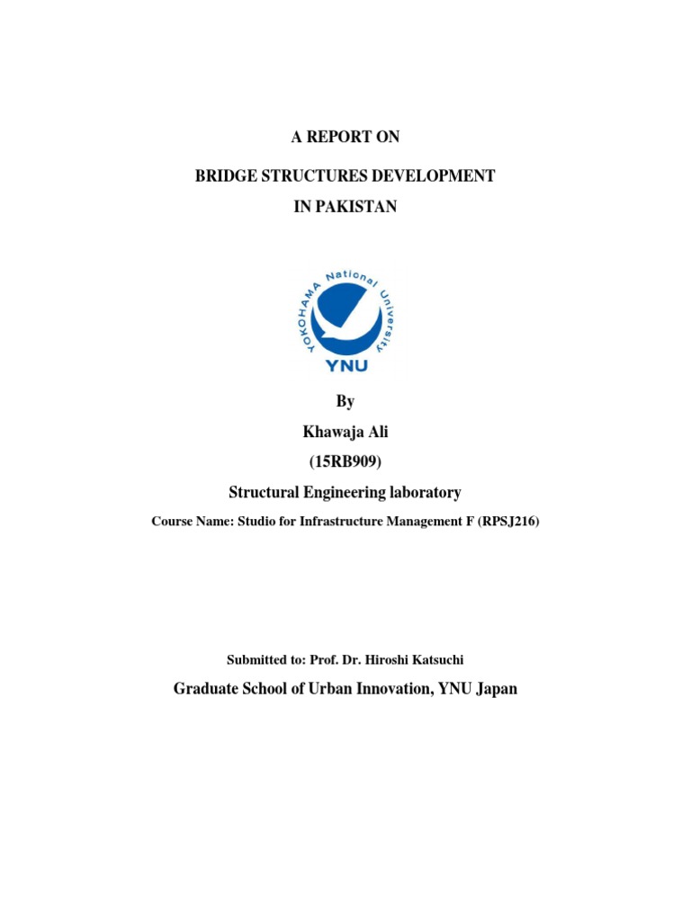 Report On Bridge Development in Pakistan | PDF | Bridge | Pakistan