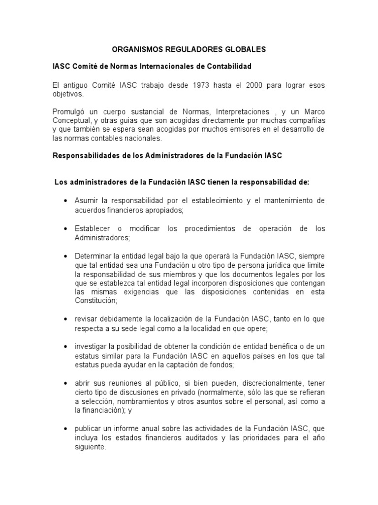 Que Es La IASC, IASB | PDF | normas internacionales de INFORMACION ...