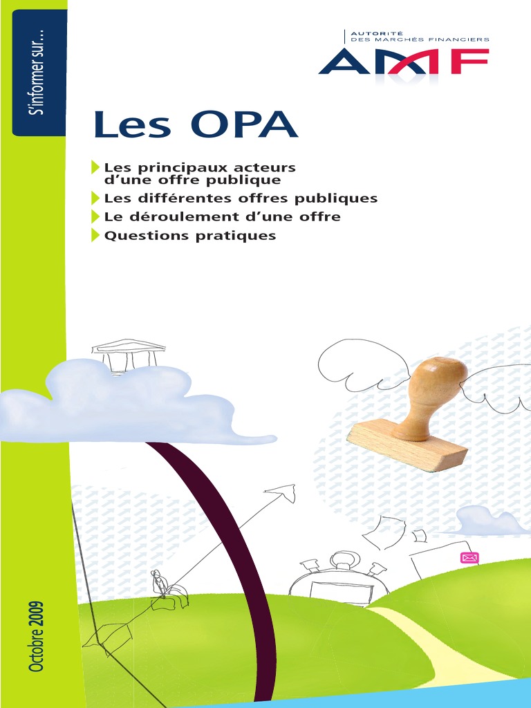 Les OPA | PDF | Offre publique | Actionnaire