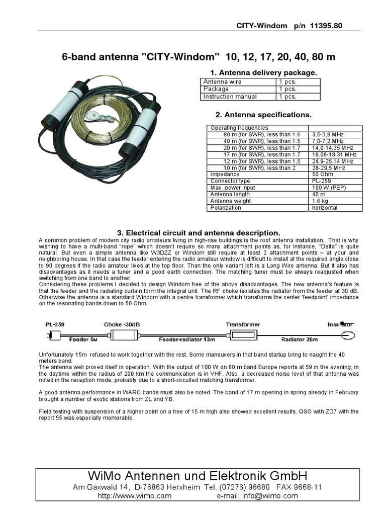 City Windom | PDF | Antenna (Radio) | Broadcasting
