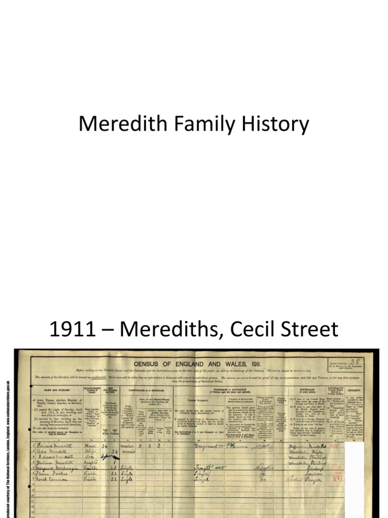 Meredith Family History | PDF | Social Science | Travel