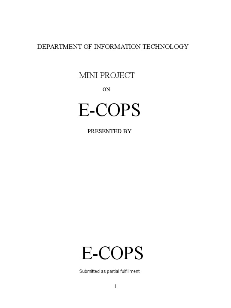 ECOPS | Download Free PDF | Police | Operating System