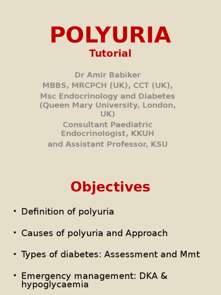 Polyuria | Hyperglycemia | Hypoglycemia