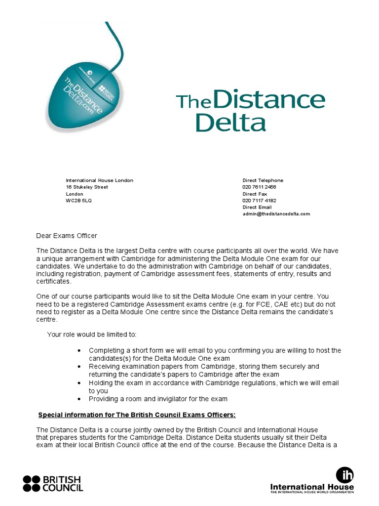 Letter For Exam Centres | PDF | Test (Assessment) | Test/Examination