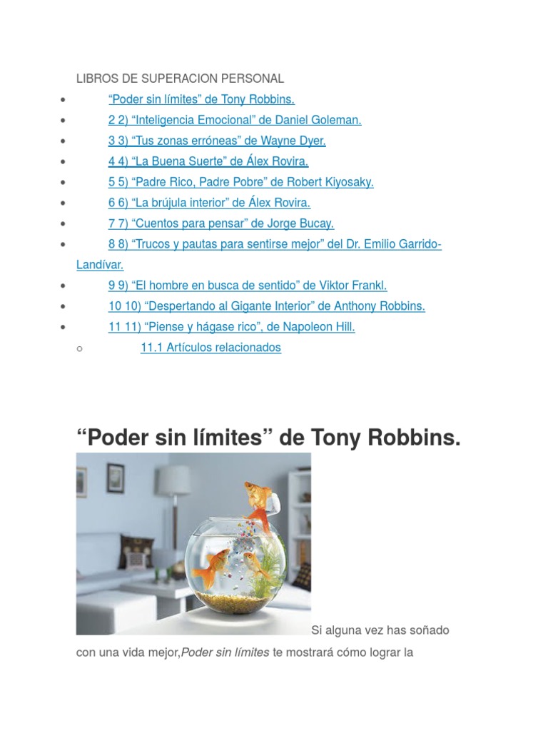 Libros De Superacion Personal Pdf Desarrollo Personal