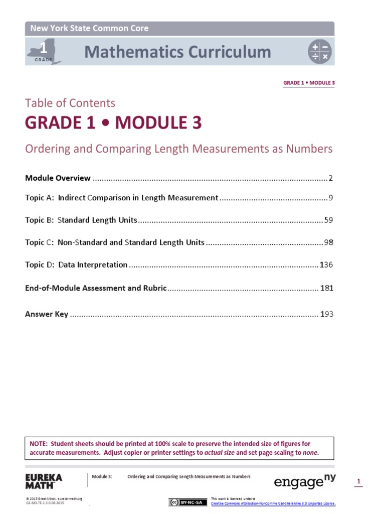Math g1 m3 Full Module | PDF | Common Core State Standards Initiative ...