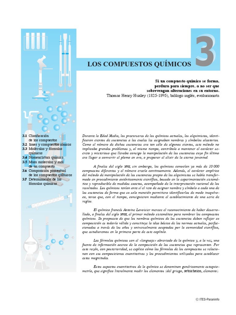Los Compuestos Qu Micos | PDF | Moléculas | Ion
