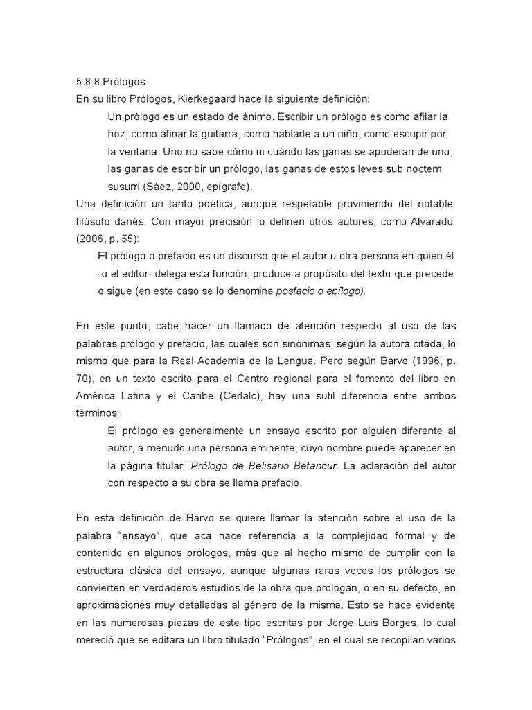 Fragmentos de Texto - Prólogo | Autor | Trabajos | Prueba gratuita de ...
