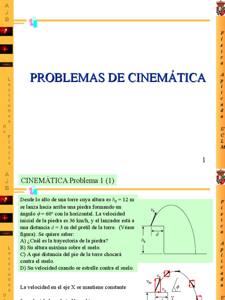 Problemas Cinematica | PDF | Cinemática | Velocidad