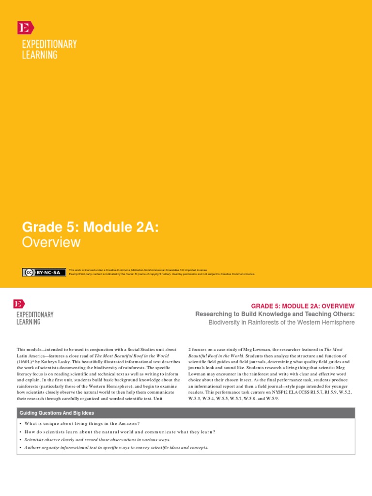 Grade 5: Module 2A | PDF | Comma | Curriculum