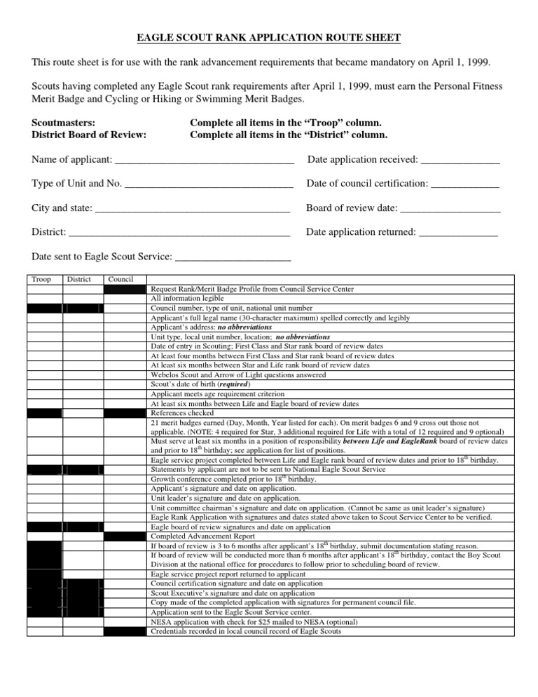 Route Sheet | PDF | Youth Movements | Outdoor Recreation Organizations