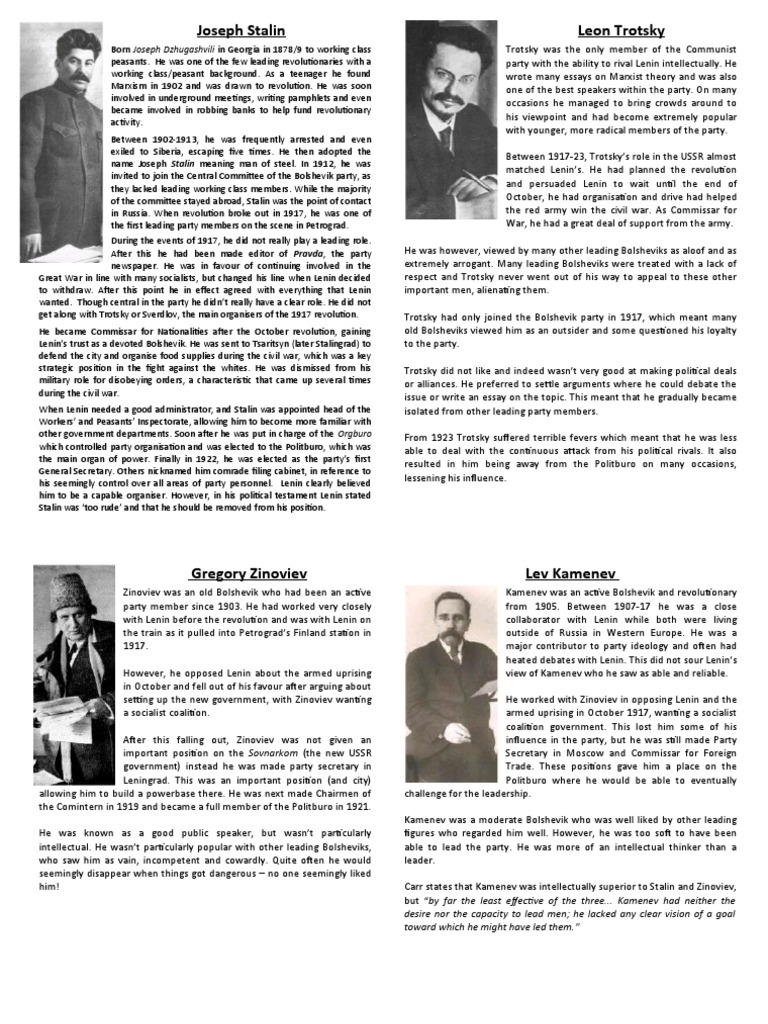 Joseph Stalin Leon Trotsky | PDF | Vladimir Lenin | Leon Trotsky
