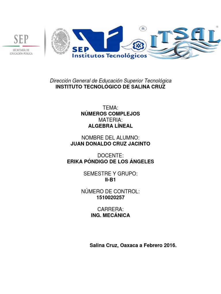 Mapa Conceptual Números Complejos. | PDF