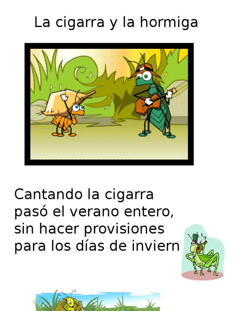 La Cigarra y La Hormiga | PDF
