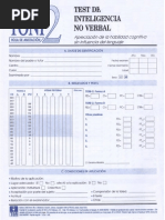 Test de Inteligencia No Verbal TONI-4 | PDF | Cociente de inteligencia ...