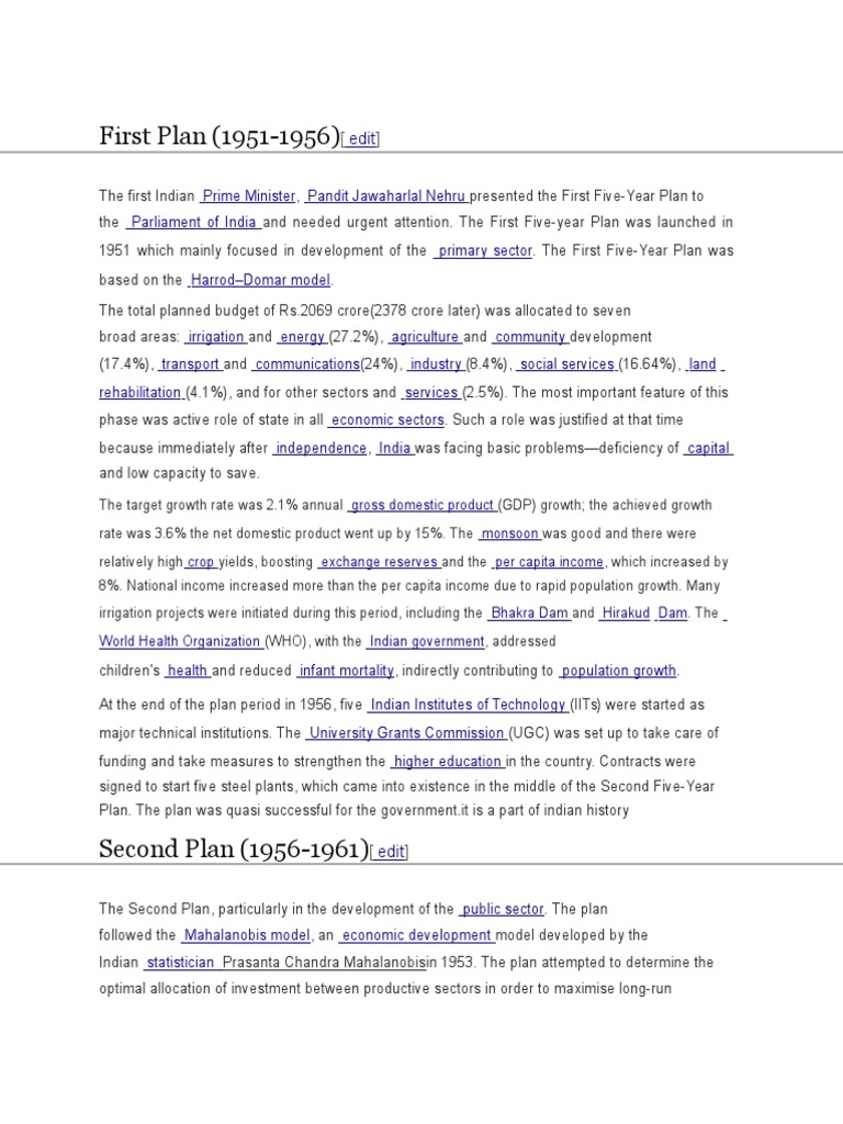 Five Year Plan | PDF | Economies | Economics