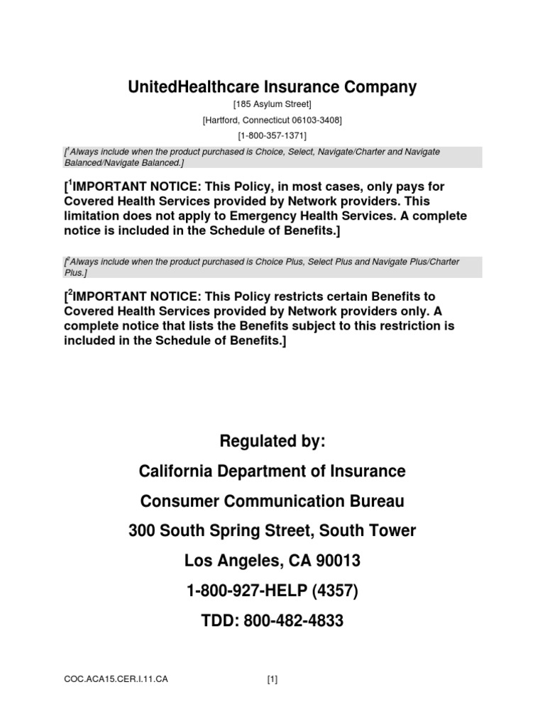 2016 Uhc Hsa SBC | PDF | Clinical Trial | Emergency Department