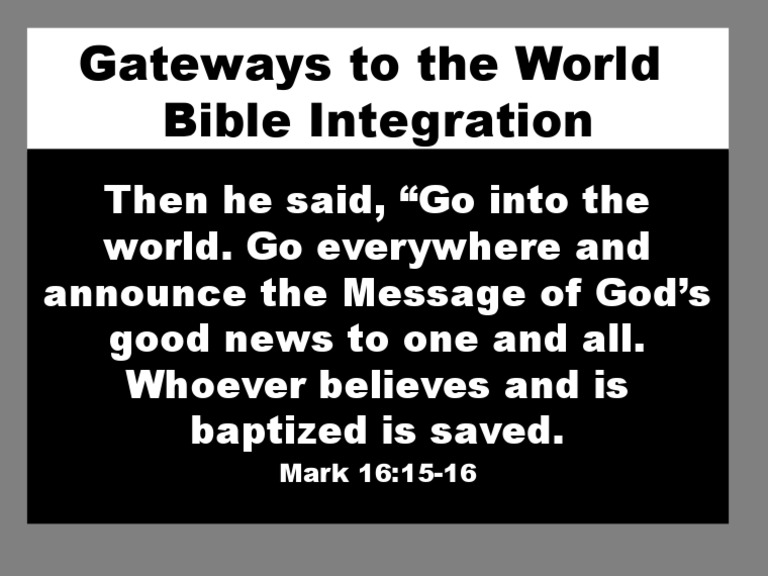 Bible Integration | PDF