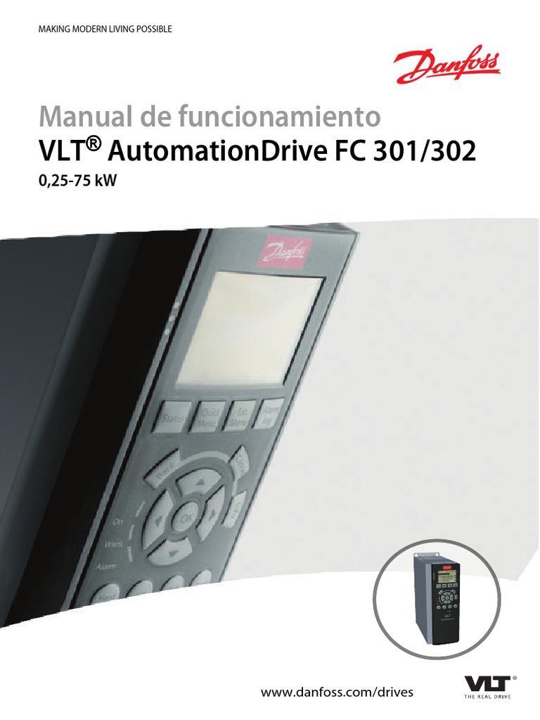 Manual Drive FC 301 - 302 - 0,25 - 75kw | PDF | Corriente eléctrica | Relé