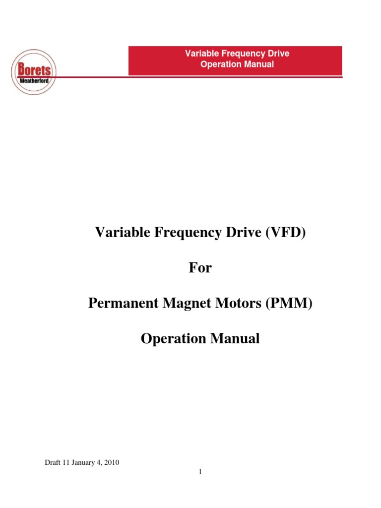 PMM VFD Manual d11 03 010410 | PDF | Rectifier | Signal (Electrical ...